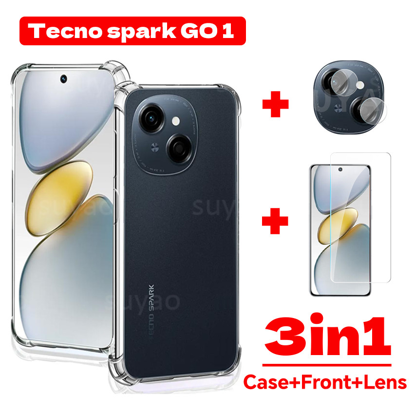 Para Tecno Spark Go 1 2024 2025 Go1 Smart 9 8 Pro 3 Em 1 Capa De ...