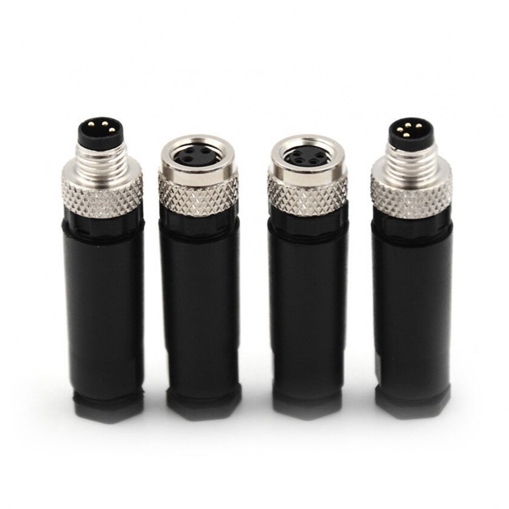 Conector Macho Fêmea Sensor Acoplamento 3 Conectores De Cabo De 4 Pinos ...