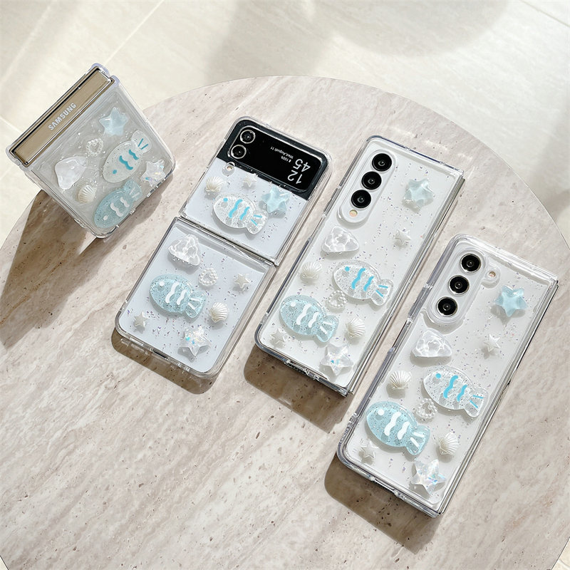 Samsung Galaxy Z Flip5 5G 3D Conch Shell Star Fish Hard Flip Phone ...