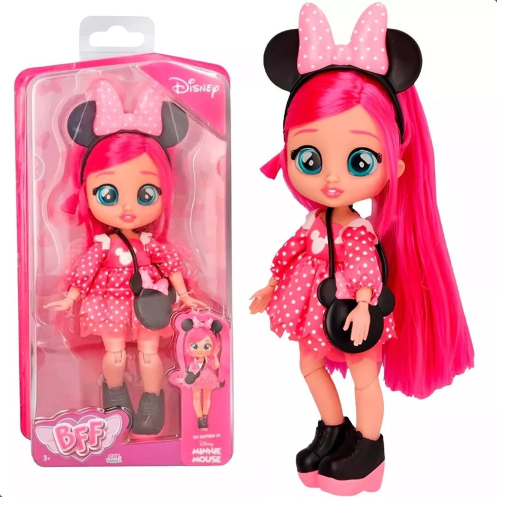 Boneca Bff Cry Babies Minnie Mouse Multikids | Shopee Brasil