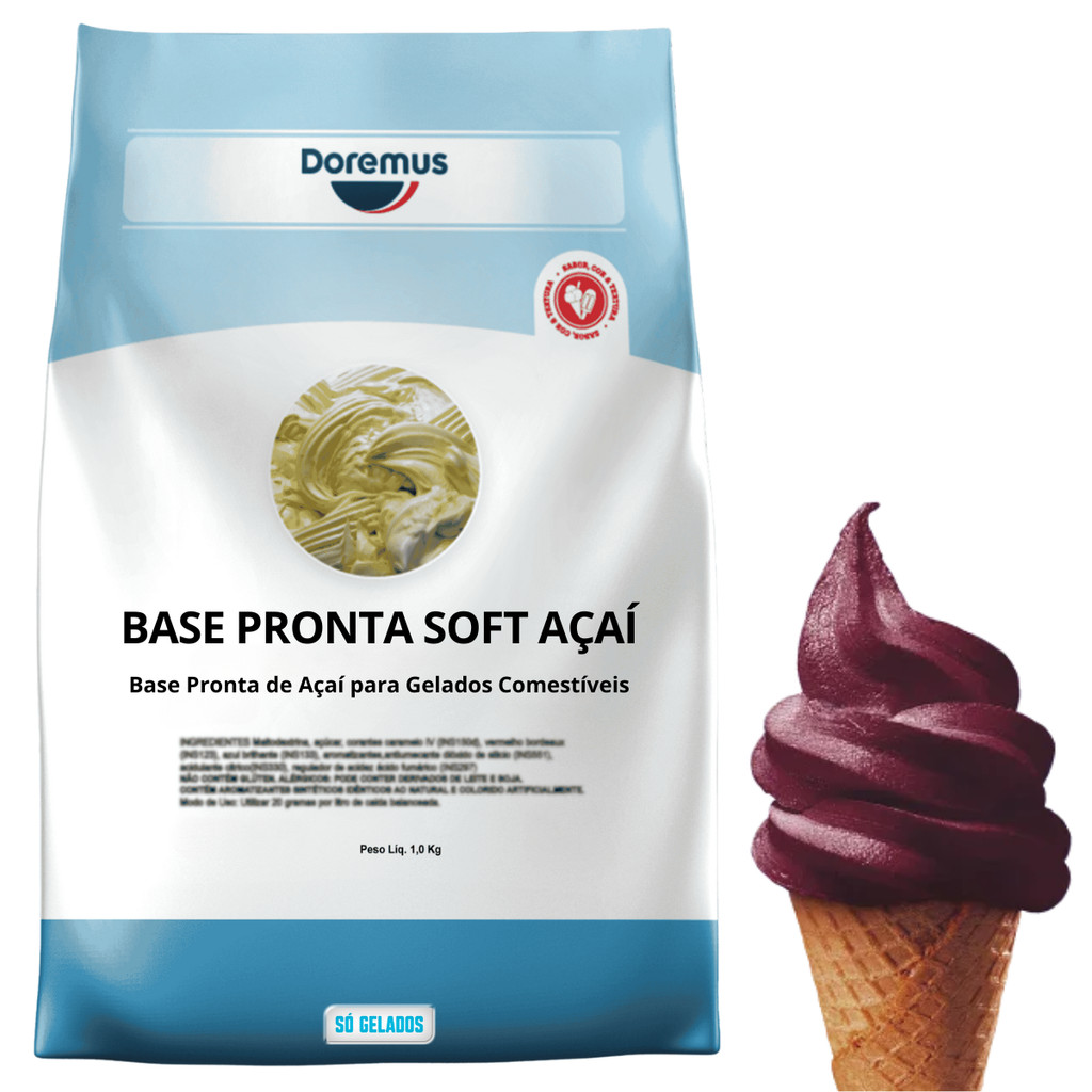 Mistura Preparado Base Pronta Para Açai Expresso Soft Doremus 1kg Linha ...