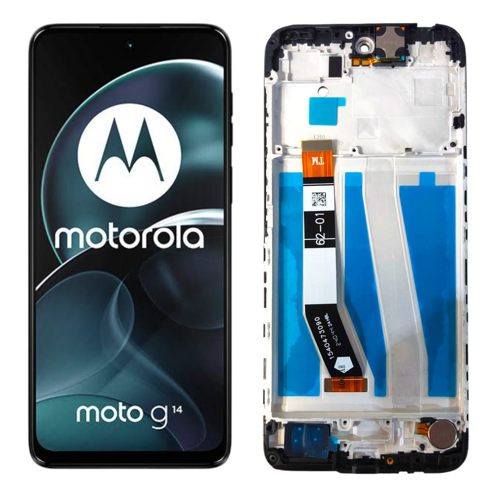 Tela Compativel Frontal Display Moto G14 C/aro Xt2341 + PELICULA + COLA ...