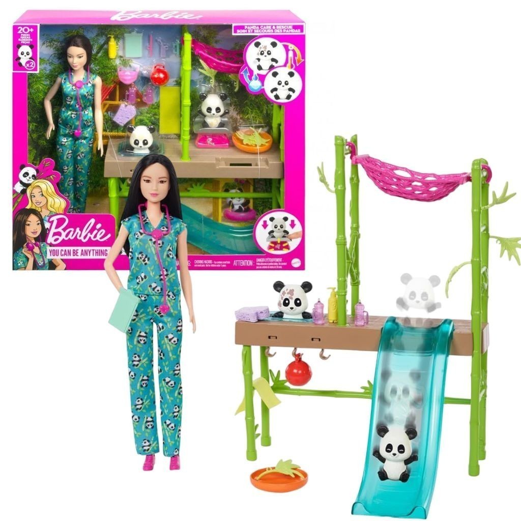Barbie Conjunto De Brinquedo Cuidados E Resgate De Pandas - Mattel ...