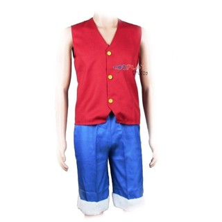 Japonês Cosplay Set One Piece Anime Monkey D Luffy Cintura Colete ...