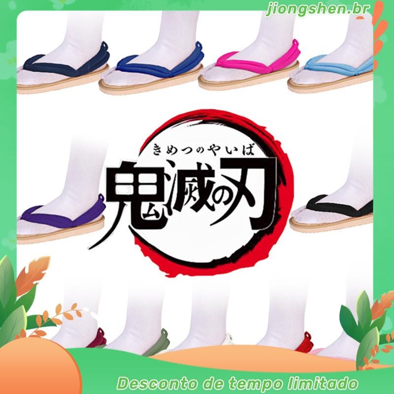 Anime Demon Slayer Kimetsu No Yaiba Cosplay Shoes Kamado Tanjirou ...