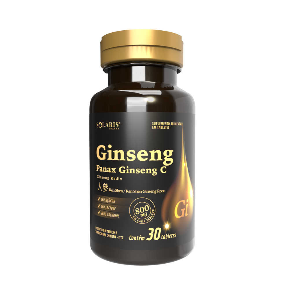 Ginseng Panax C Ren Shen/Ren Shen Ginseng Root 800mg 30 Tabletes pote ...