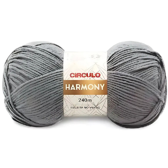 Fio Harmony Círculo 100g Cor 8473 Alumínio 240m | Shopee Brasil