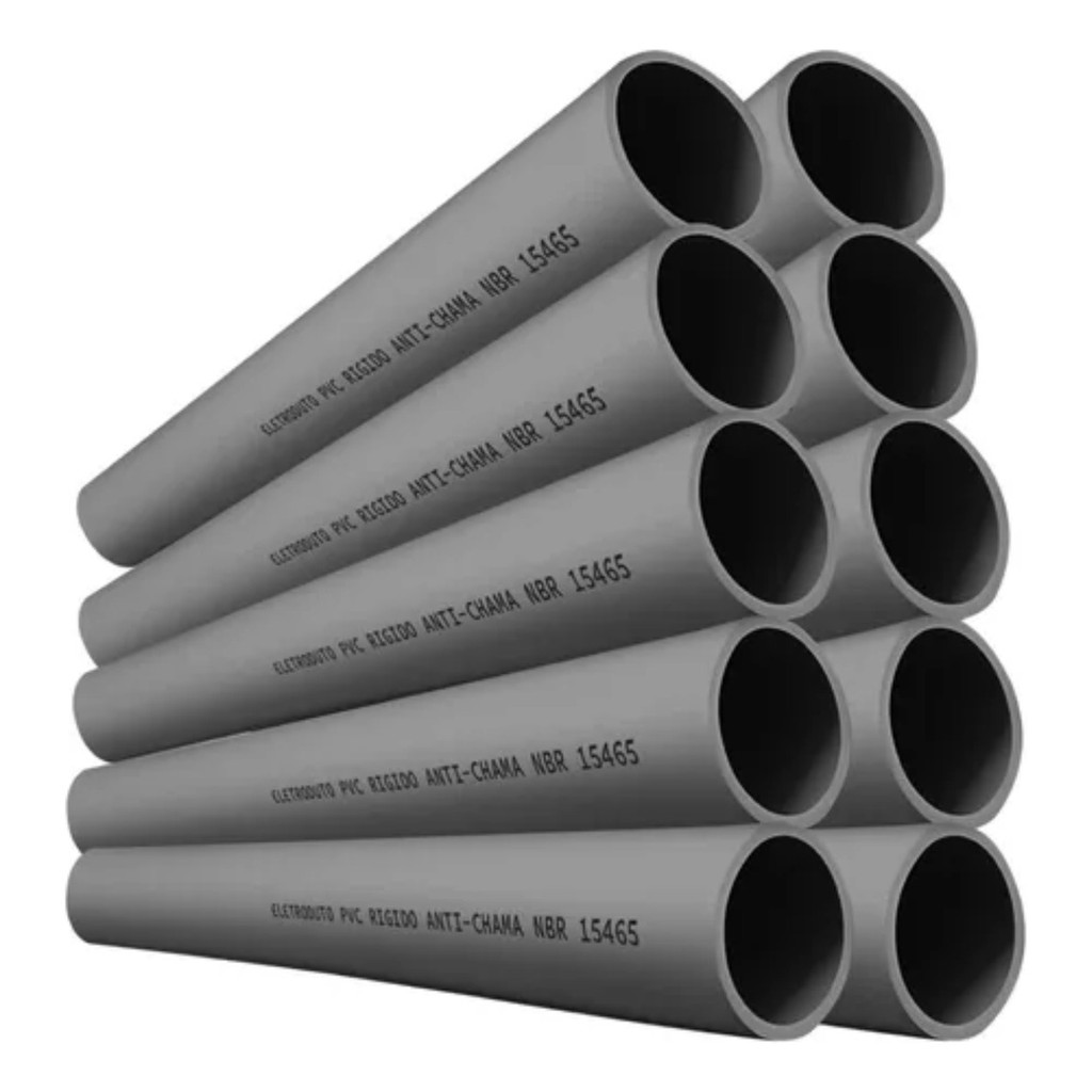 20 Metros Conduite Eletroduto De Sobrepor 1 Polegadas Pvc Anti-Chamas ...