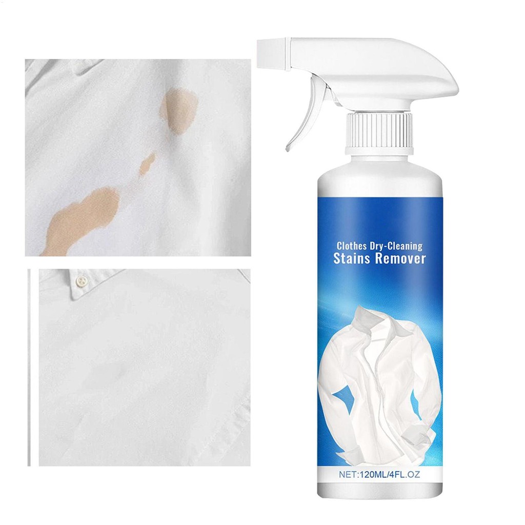 Clothes Stain Remover 120ml White Shirt Stubborn Stain Cleaner Dirt ...