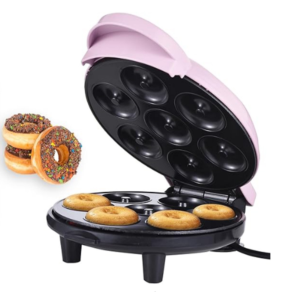Maquina Dash Mini Donut Maker faz 7 donuts Rosa | Shopee Brasil
