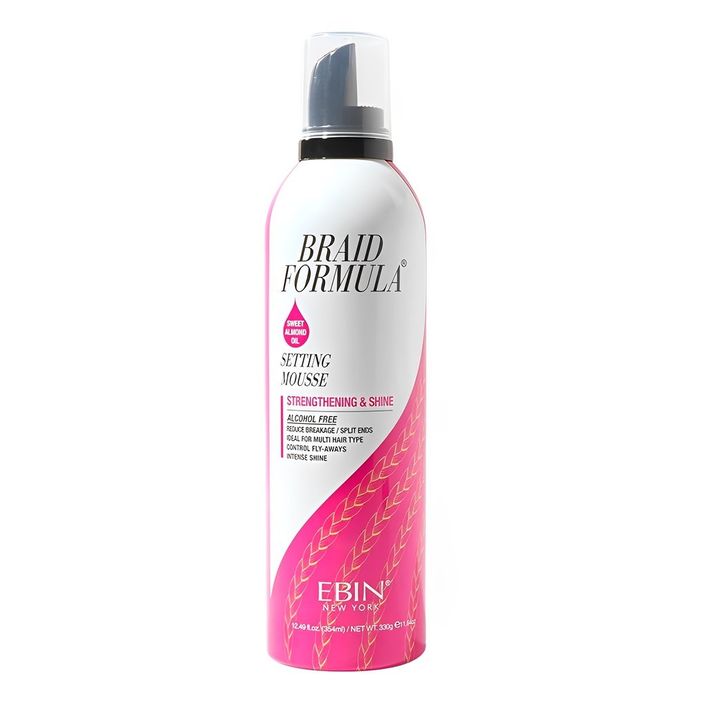 Mousse Fixação Ebin Fortalecedor e Brilho 345ml Amêndoa | Shopee Brasil