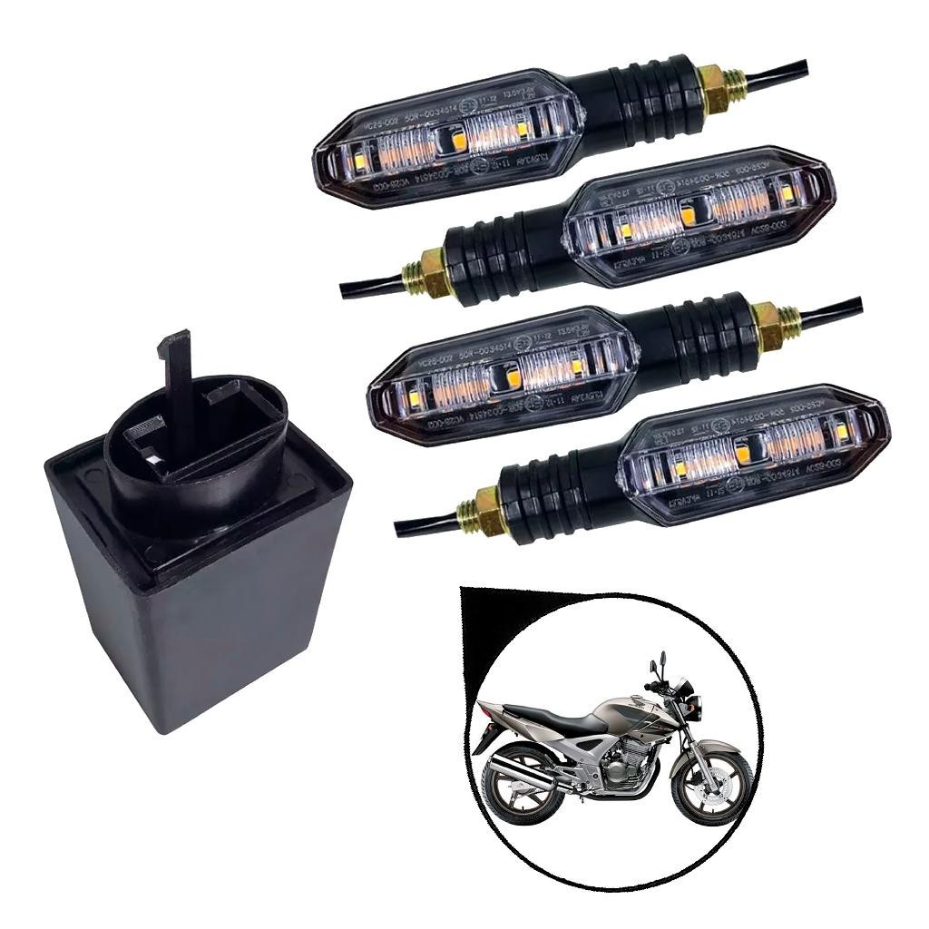 Kit 4 Piscas Led Sequencial + Rele Pisca Led 3 Pinos | Shopee Brasil