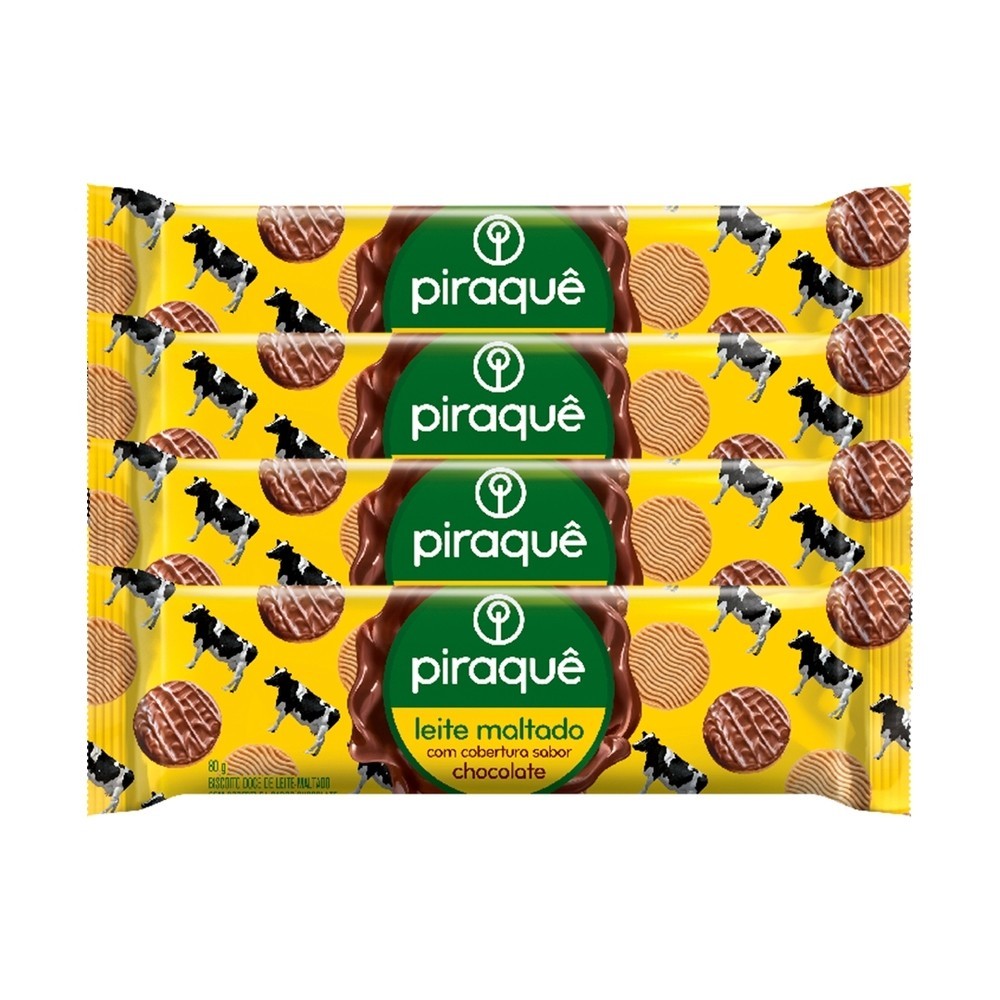 PIRAQUÊ MALTADO COBERTO 80G | Shopee Brasil