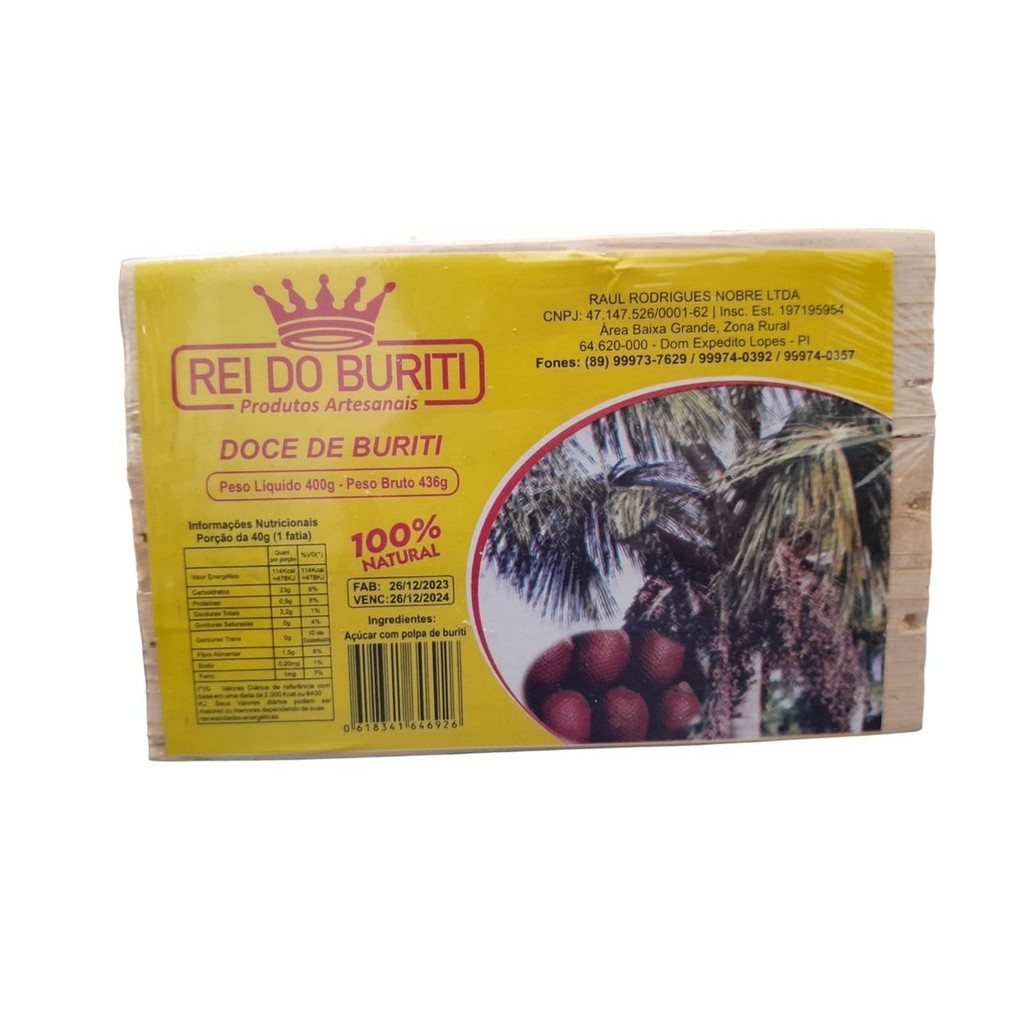 Doce de Buriti 100% Natural - 1Unid. 400g - Direto do Piauí | Shopee Brasil