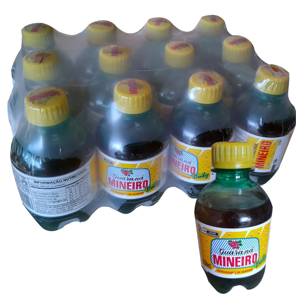 Guarana Mineiro Baby Pitchula Caçulinha Pet Fardo 12X250ML | Shopee Brasil