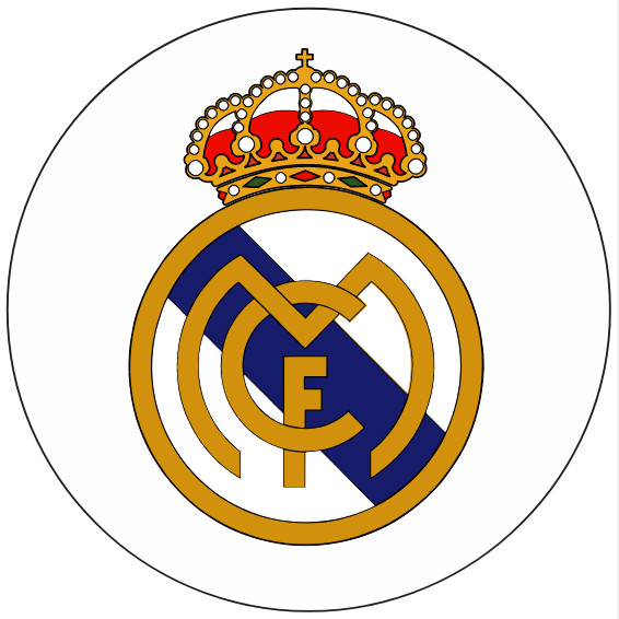Painel Festa Futebol Real Madrid Redondo Tecido Sublimado 1,50x1,50 ...