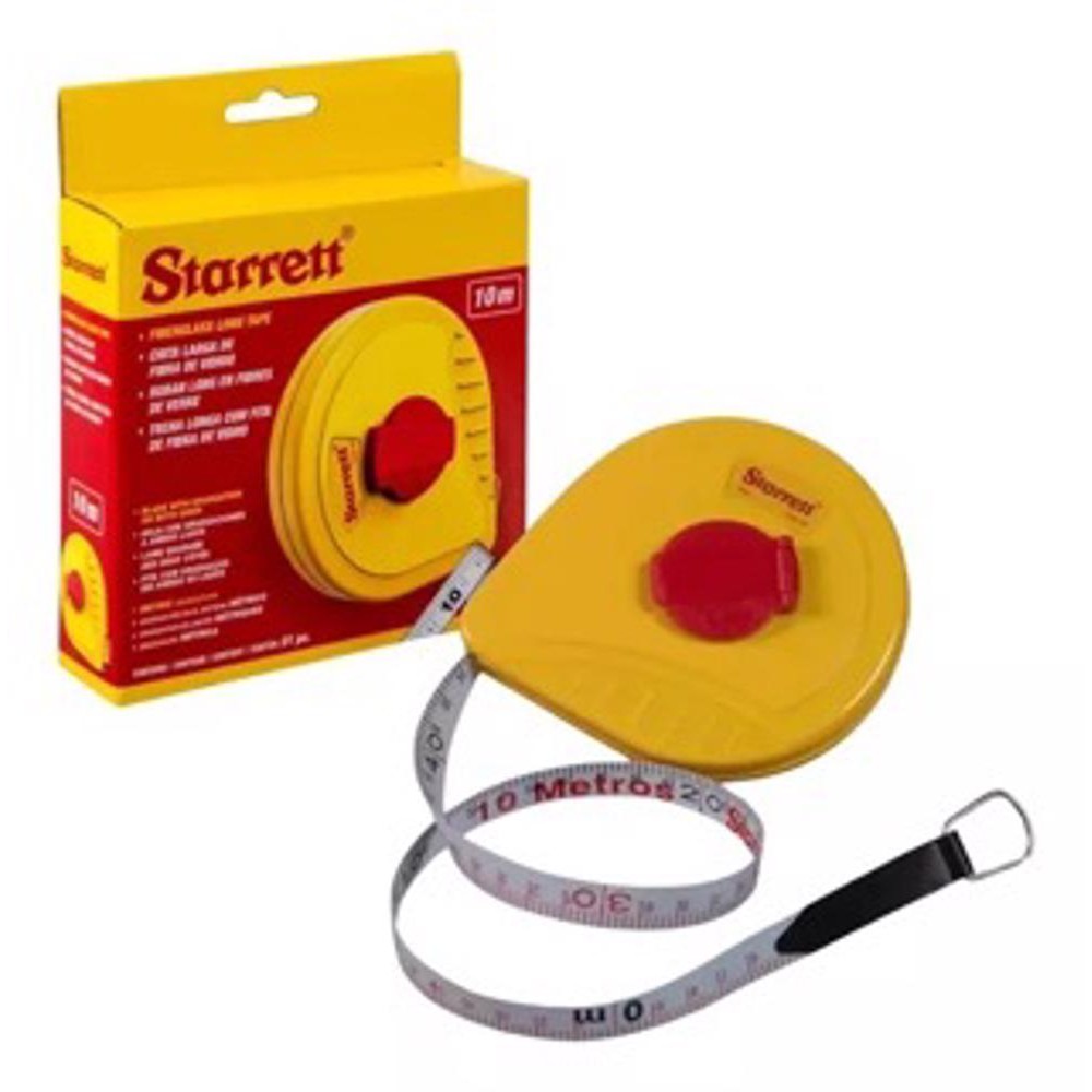 Trena Longa Arco Fechado Fita Em Fibra De Vidro 10m Starrett | Shopee ...