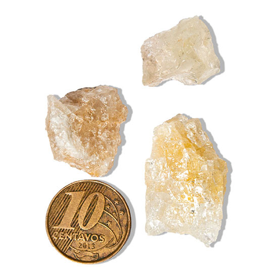Kit 3 Goshenita ou Berilo Pedra Natural Bruto 75ct | Shopee Brasil