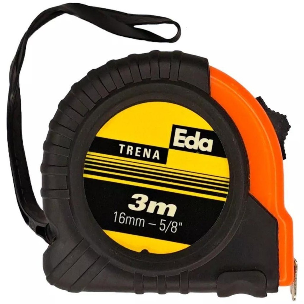 Trena Métrica 3 Metros Profissional Emborrachada com Trava Fita de Aço ...