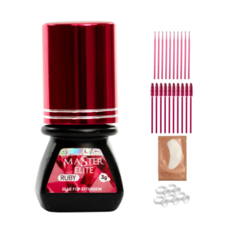 ADESIVO GLUE MASTER ELITE RUBY CILIOS EXTENSÃO 3G SELO ANVISA LASH | Shopee Brasil