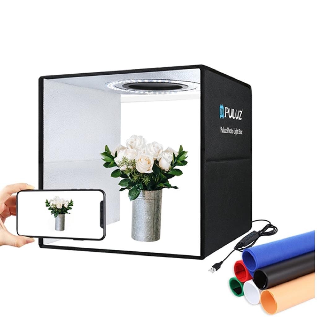 Studio Box Cabine Fotográfico Fotos Dobrável Led 25 X 25 | Shopee Brasil