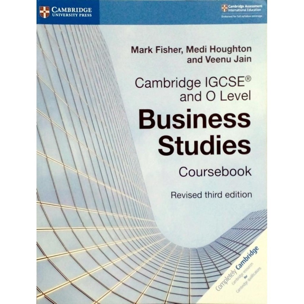 Cambridge Igcse And O Level Business Studies Revised Coursebook 3Rd Ed ...
