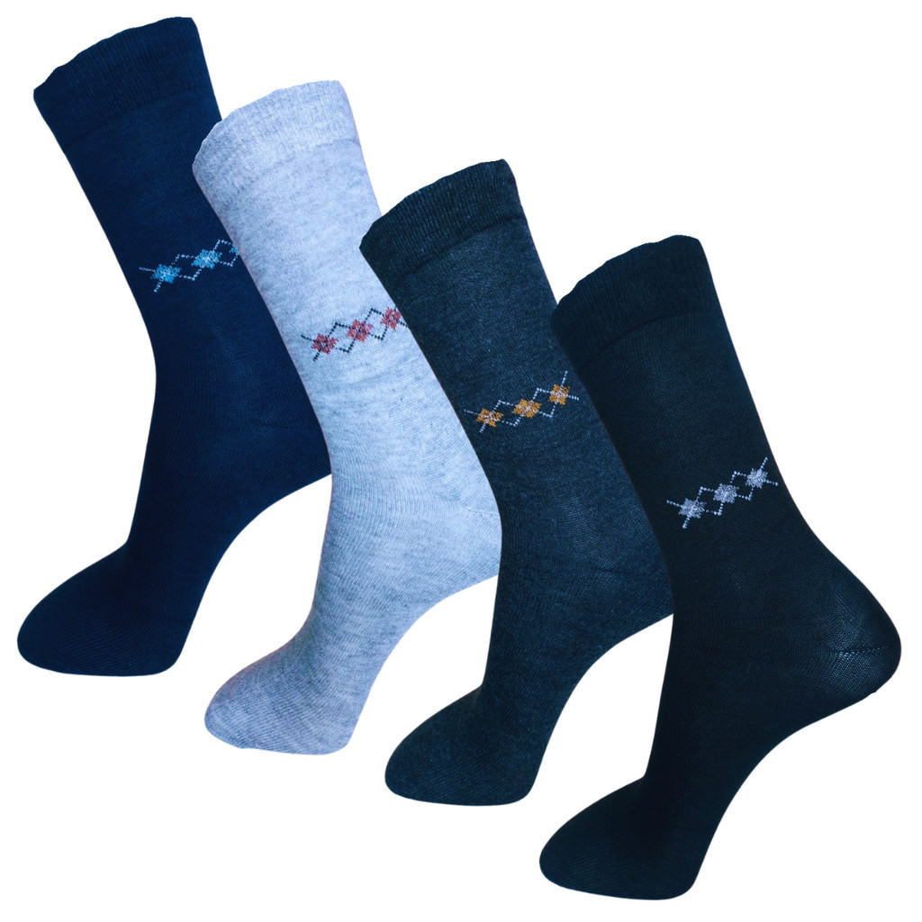 Kit 12 Pares de Meia Social masculina Sport fino cano longo cores ...