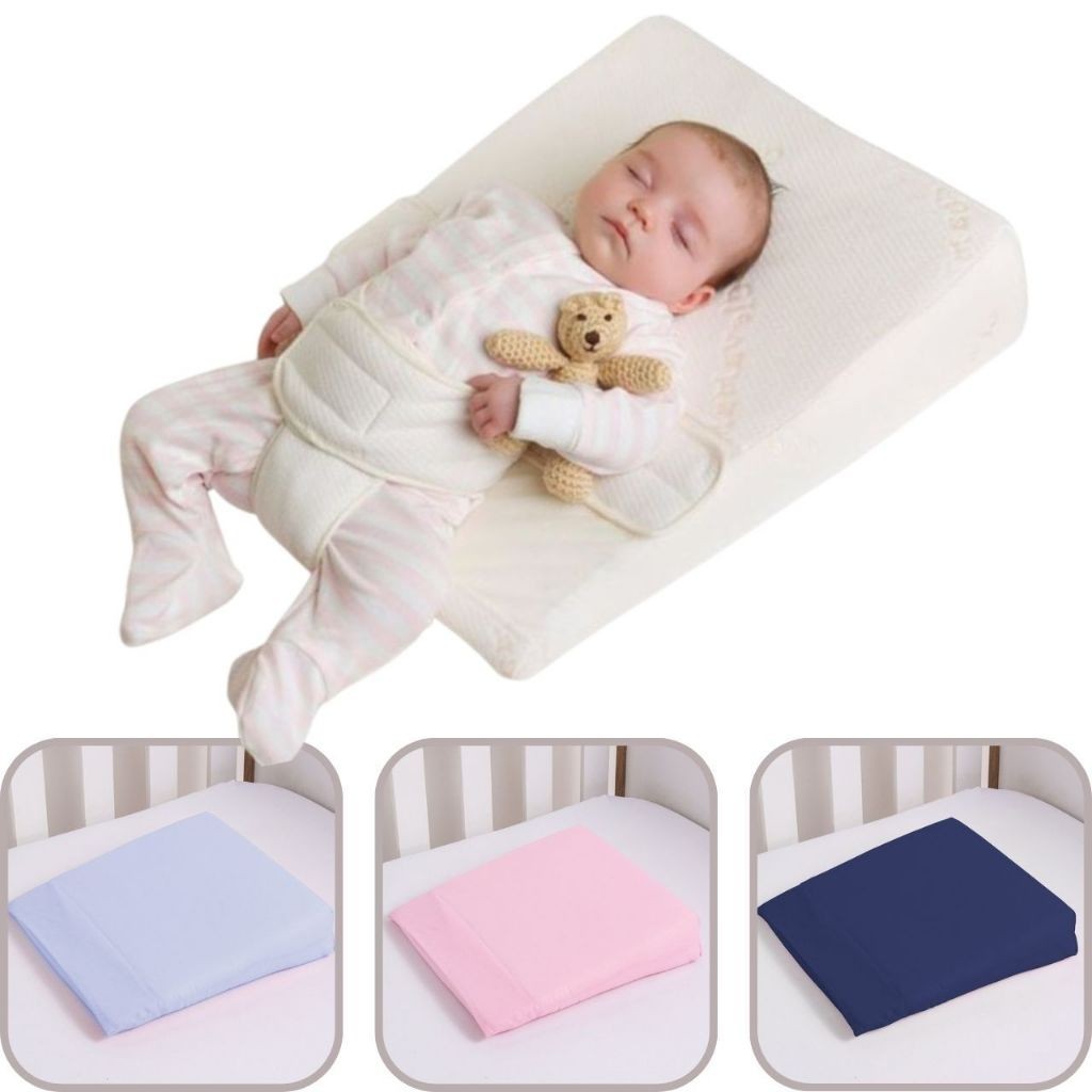 Travesseiro Rampa Anti-Refluxo Com Capa Removível Para Berço Bebê ...