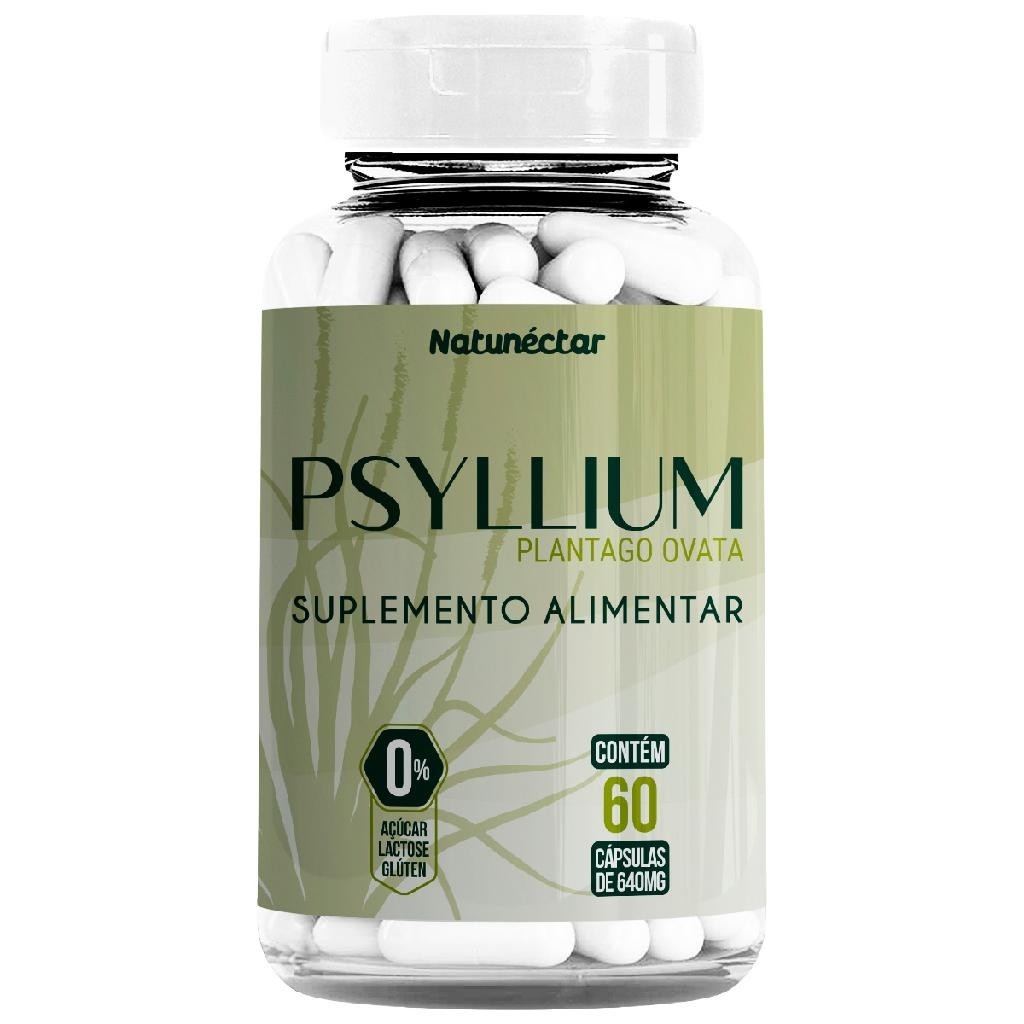 Psyllium Puro Fibra 99% Max Pisilyum 60 Cápsula Pisilium Natural ...