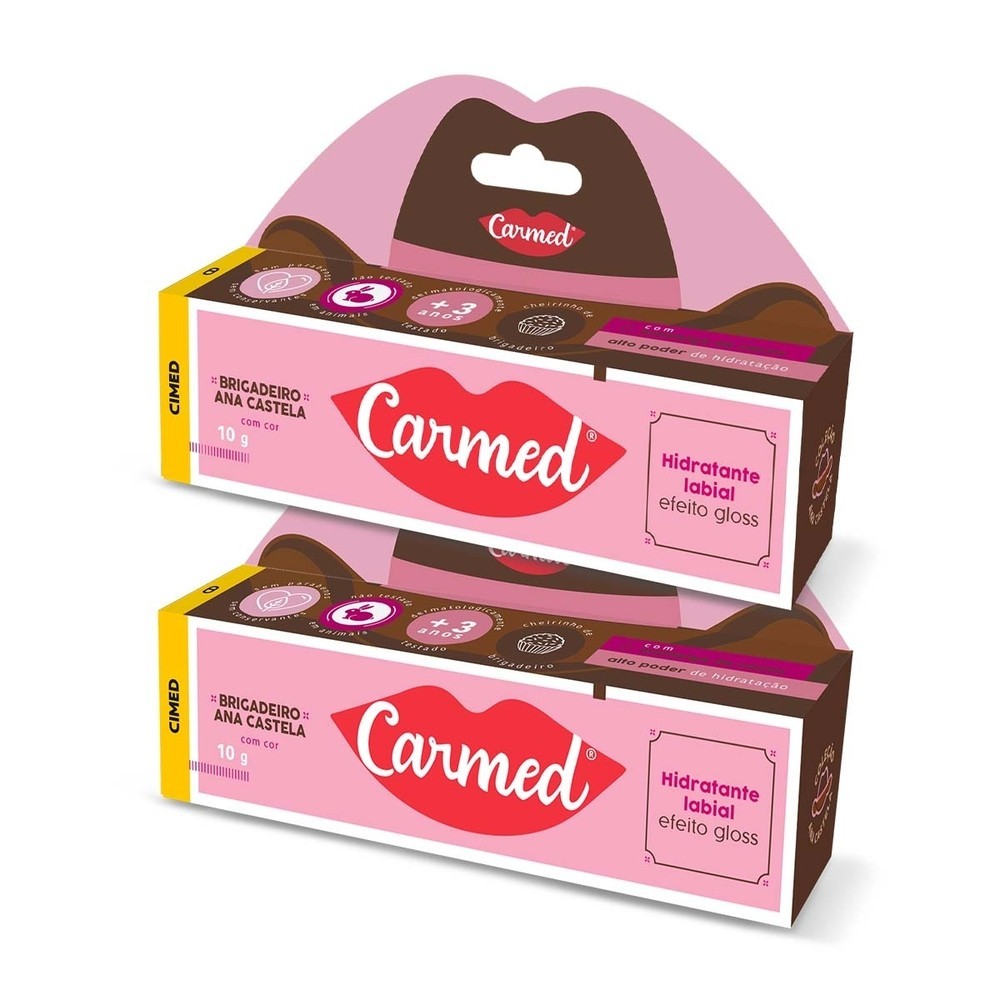 Kit 2 und Carmed Brigadeiro Boiadeira Hidratante Labial 10gr | Shopee Brasil