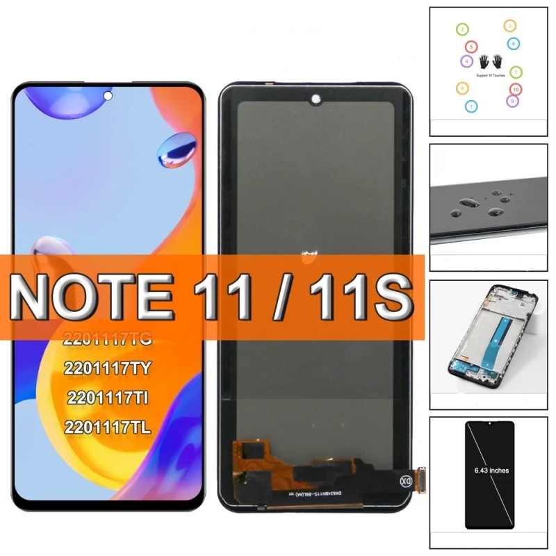 Super Oled Display Para Xiaomi Redmi Note 11&Note 11s&Note 12s&M4 Pro ...