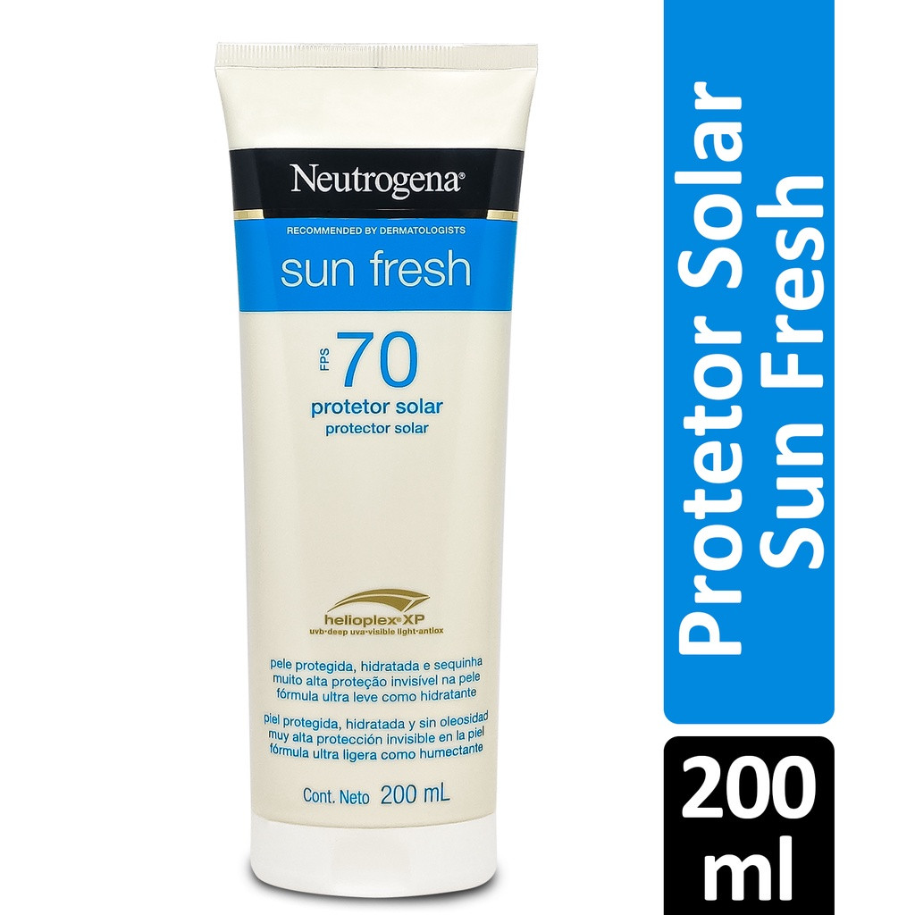 Protetor Solar Neutrogena FPS70 SUNFRESH 200ML | Shopee Brasil