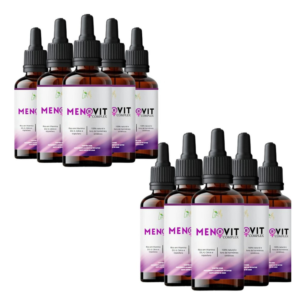 Menovit Complex Suplemento Alimentar 100% Natural 10 Frascos | Shopee ...