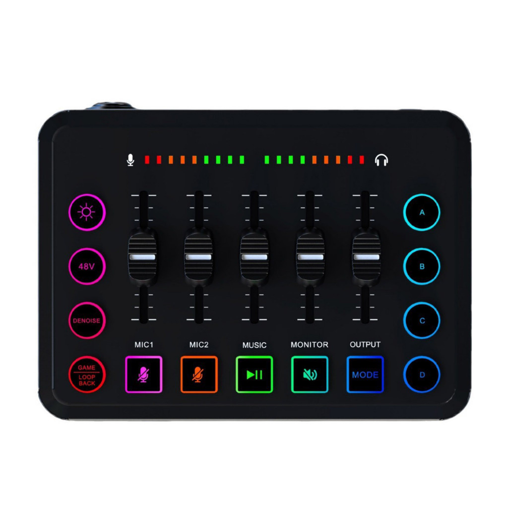Dj Mixing Board Four-channel Mixer Professional Gaming Audio with ...