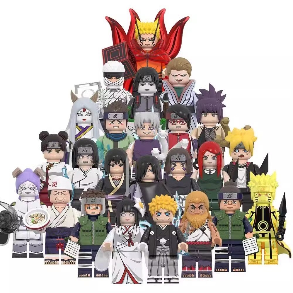 Compatível com Lego Man Boy Naruto Fire Country Konoha de terceiros ...