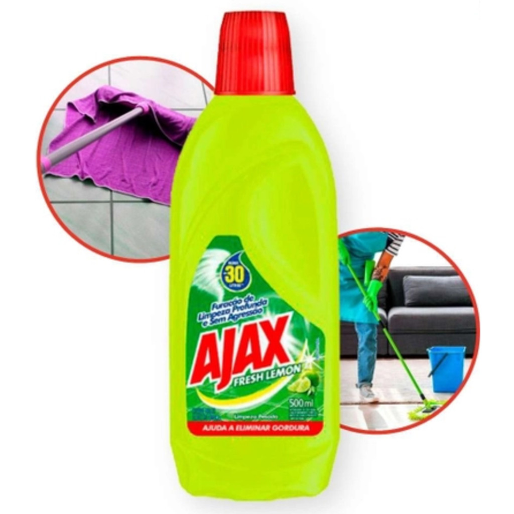 LIMPADOR AJAX FRESH LEMON 500mL | Shopee Brasil