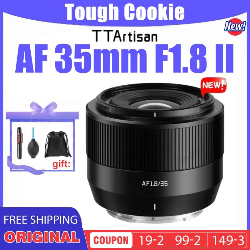 Lente TTArtisan AF 35mm F1.8 II APS-C com Grande Abertura para Fotografia de Retrato com ...
