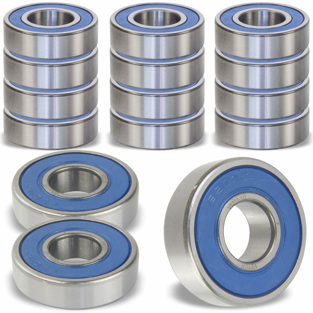 Kit 15 Rolamento de Esfera Vetor 6201 Folga C3 Aço Dupla Vedação ...