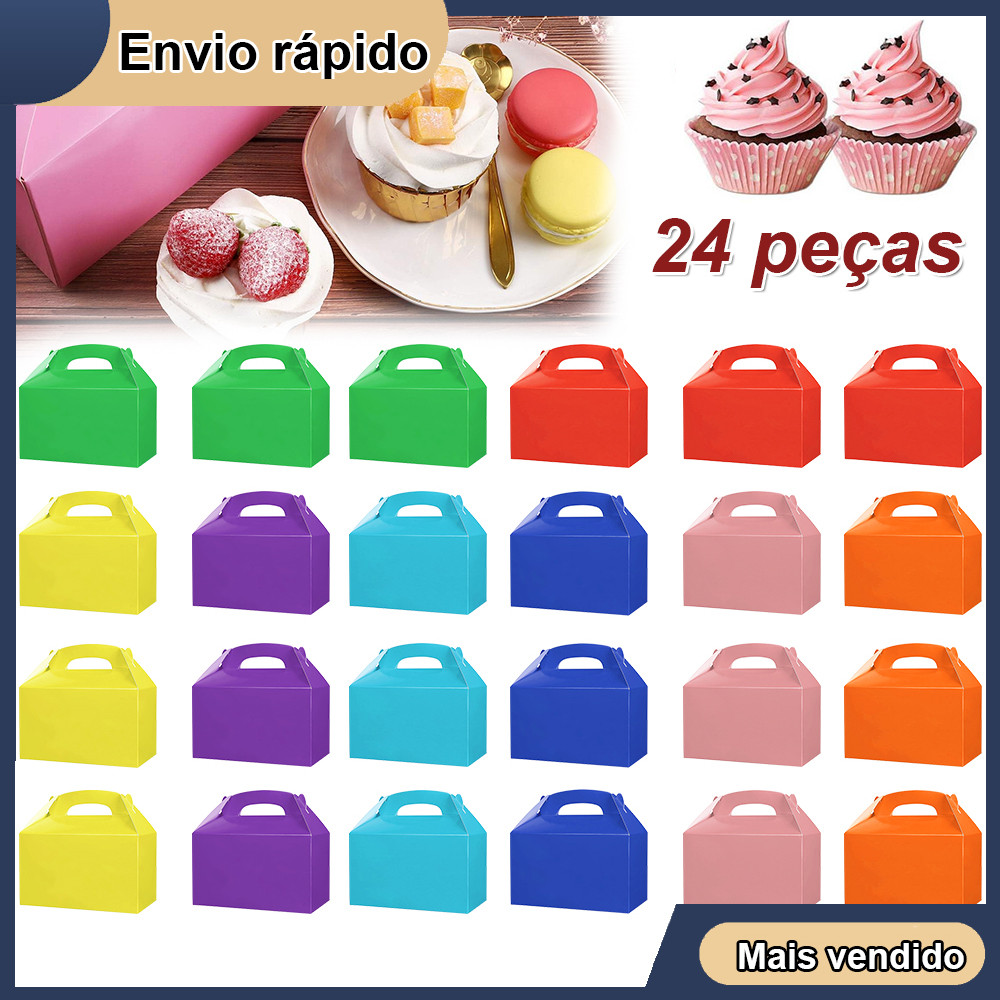 24 Caixa Maleta Lanches Food Truck Festas Roupas Doce Lembrancinha ...