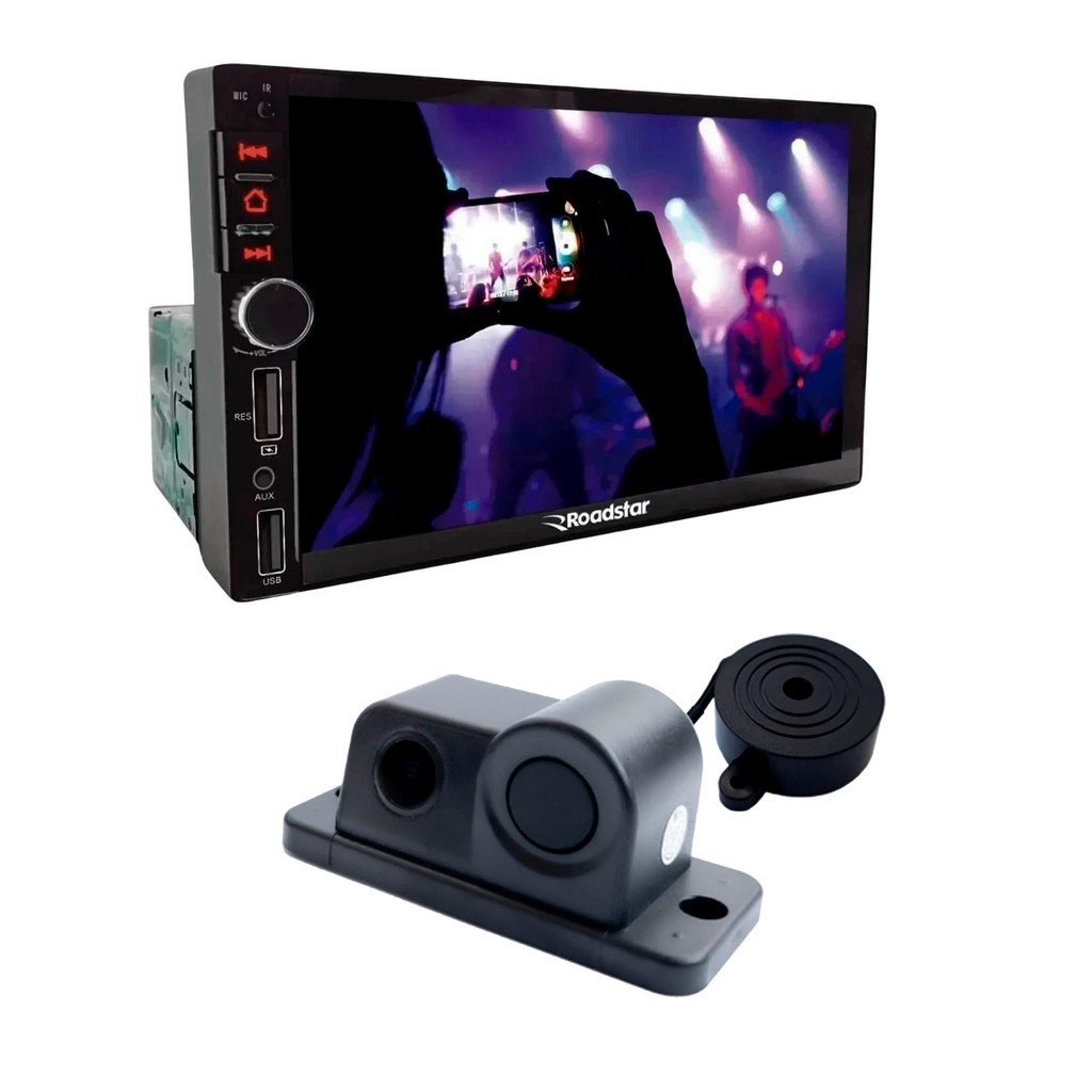 COMP Central Multimídia MP5 Roadstar 7 Polegadas Full Touch 1DIN ...