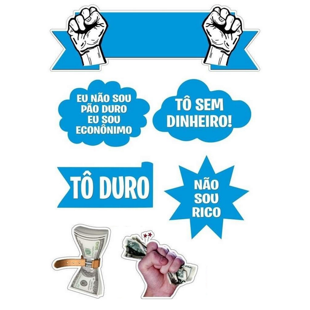 Topo Topper de Bolo To Duro Azul Personalizado Nome Idade 1 | Shopee Brasil