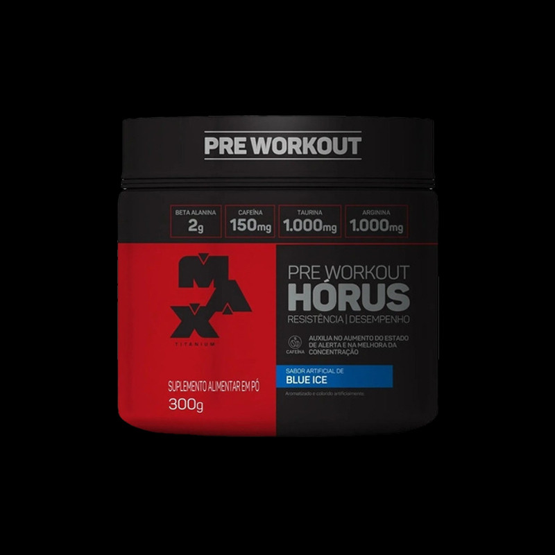 Suplemento Em Pó Max Titanium Horus Sabor Blue Ice Em Pote De 300g ...