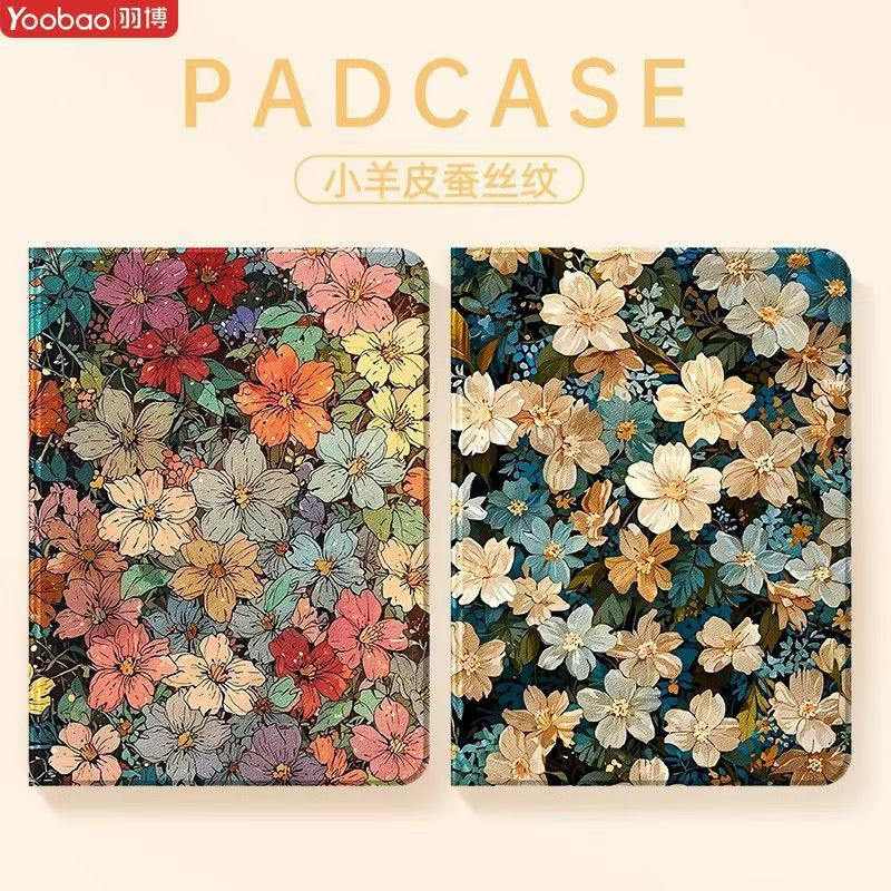 Padrão de flores Tablet Cover With Pen Slot Samsung Galaxy Tab S6 Lite ...