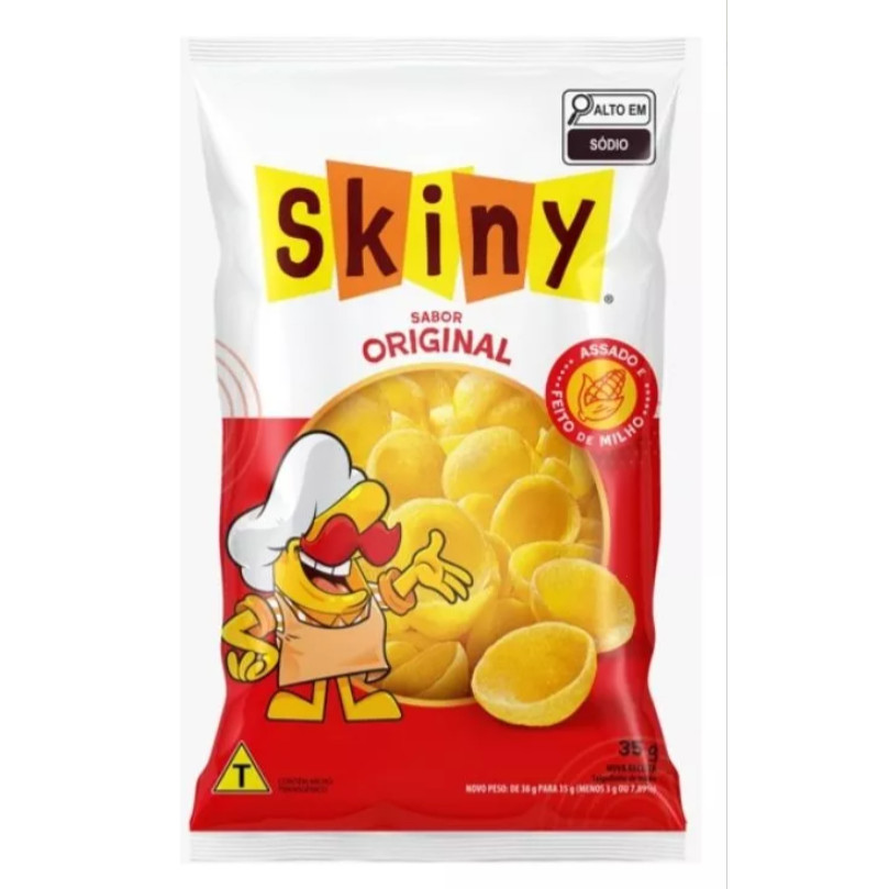 Caixa de Salgadinho Skiny 10 unidades 35g Sabor Natural - PEPSICO | Shopee Brasil