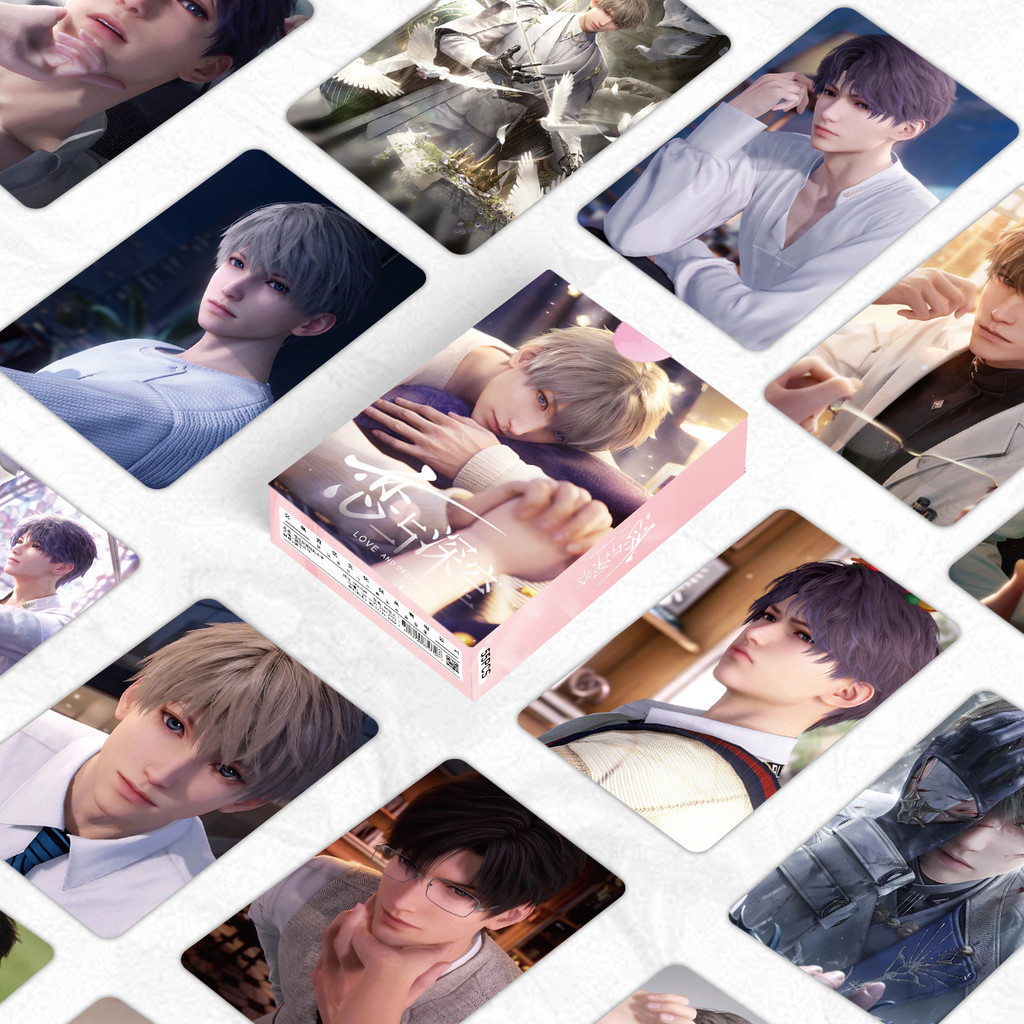 50-55pcs Manga Manhwa Satoru Gojo Laser Holographic Lomo Cards Love And ...