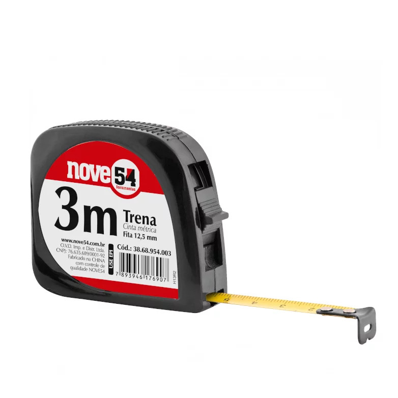 Trena de Aço com Trava 3 metros x 12,5mm Hobby Nove54 | Shopee Brasil