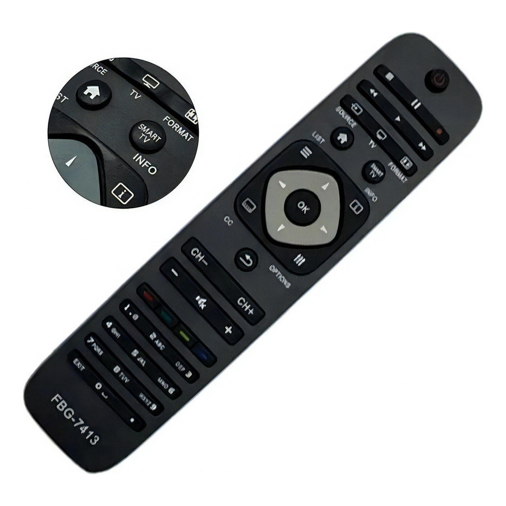 Controle Remoto Compatível C/ Tv Philips Lcd/led/3duniversal | Shopee ...