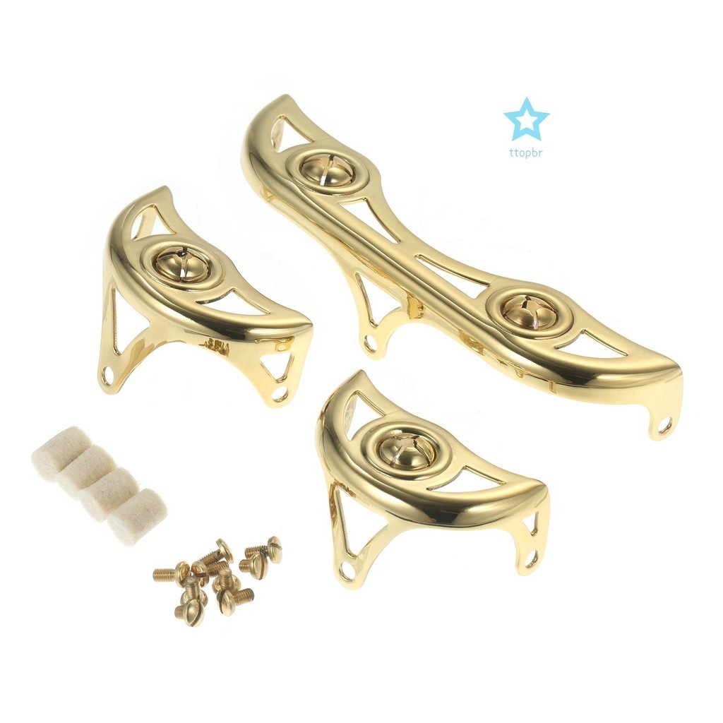 ttopbr 3Pcs/Set Brass Key Guard Para Sax Alto Saxofone Kits De Proteção ...