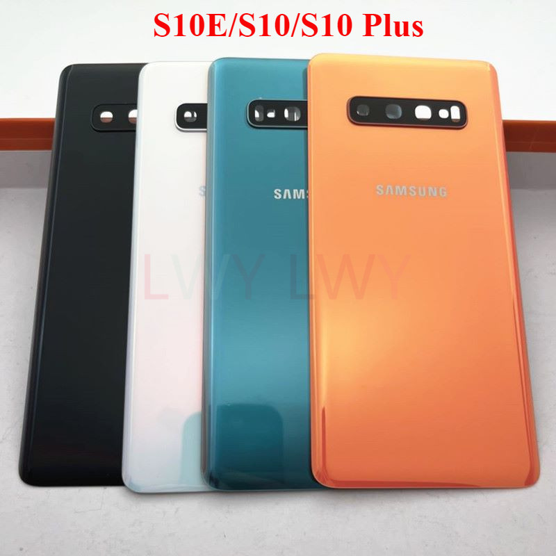 Para Samsung Galaxy S10 Plus G975 G973 S10e G970 Vidro Voltar Bateria ...