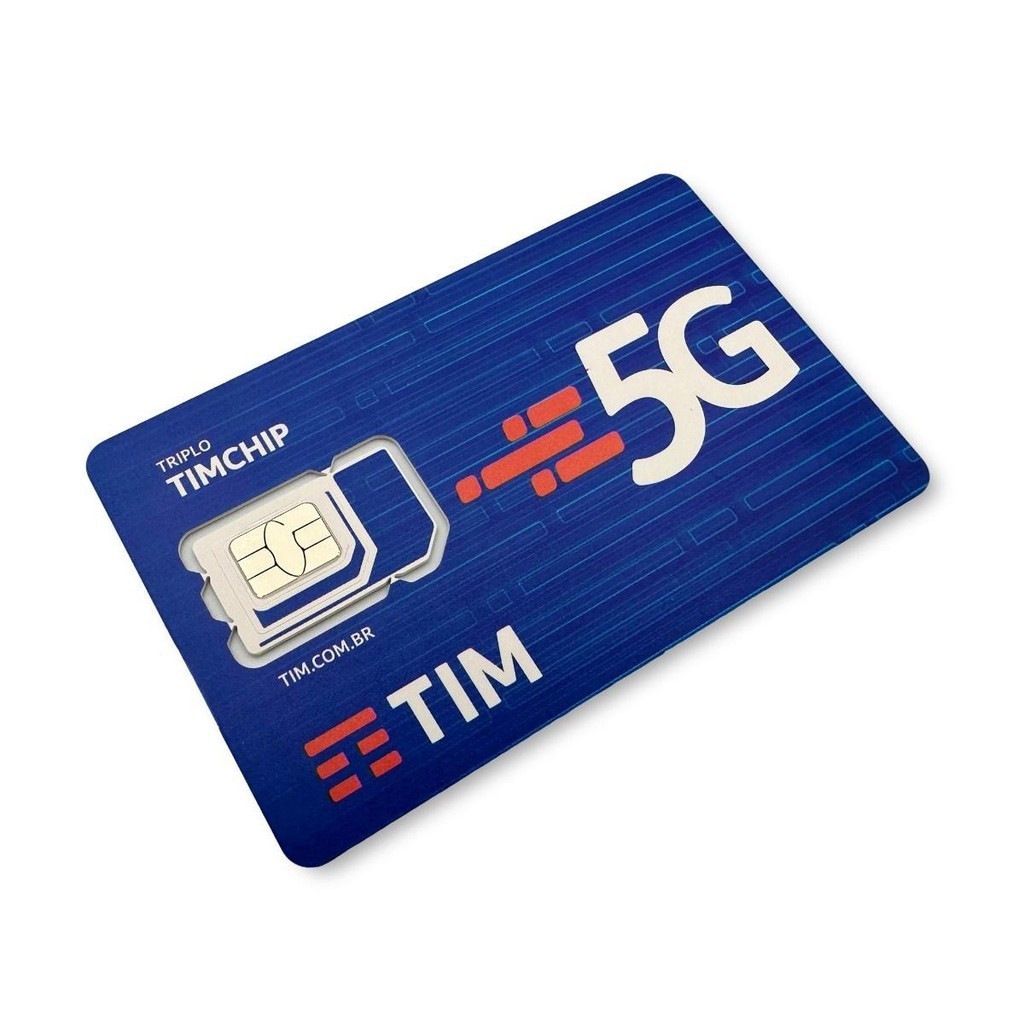 Chip Tim Pré Pago 5G DDD do 11 ao 99 Triplo Corte | Shopee Brasil